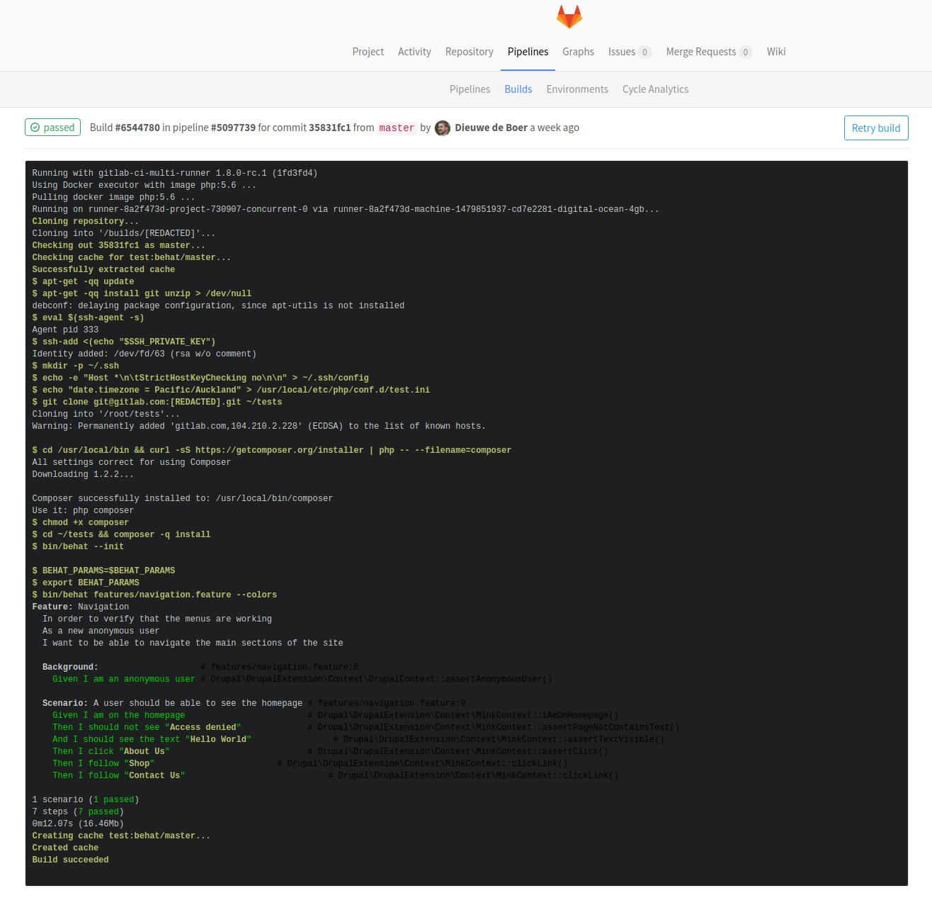 GitLab CI with Behat | Sparks Interactive GitLab CI with Behat | Sparks Interactive